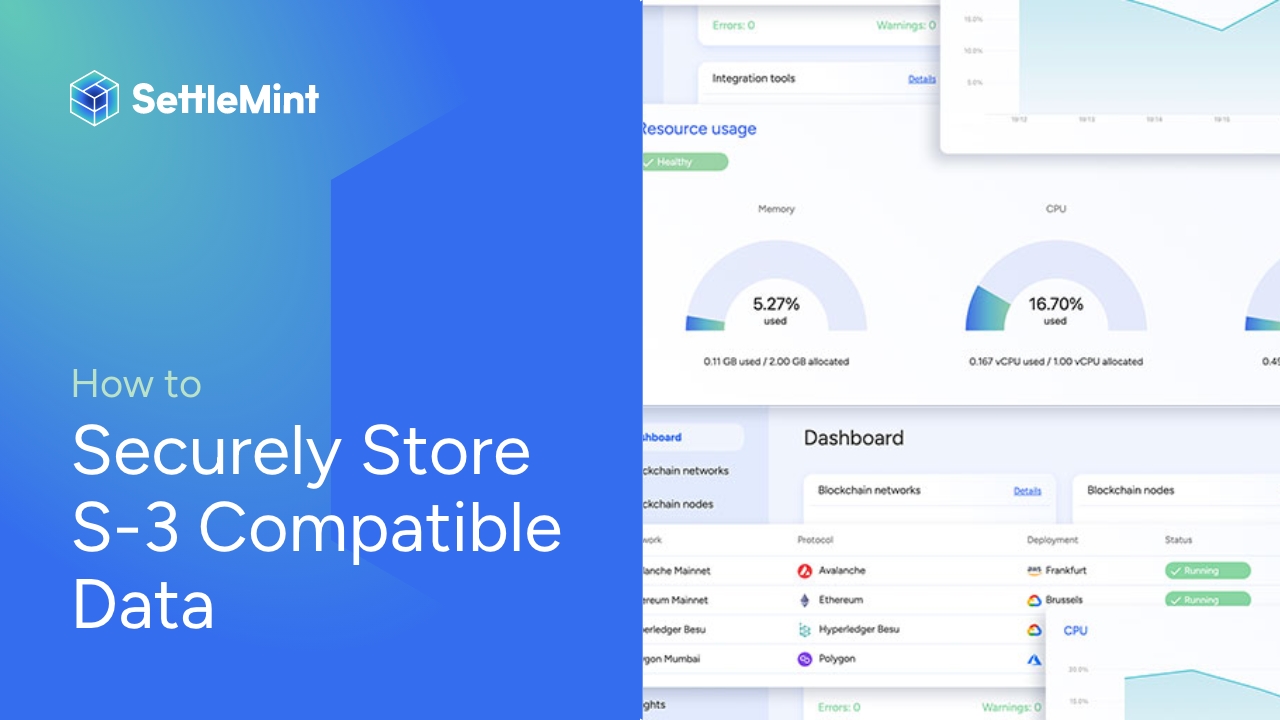Securely Store S3-Compatible Data | SettleMint