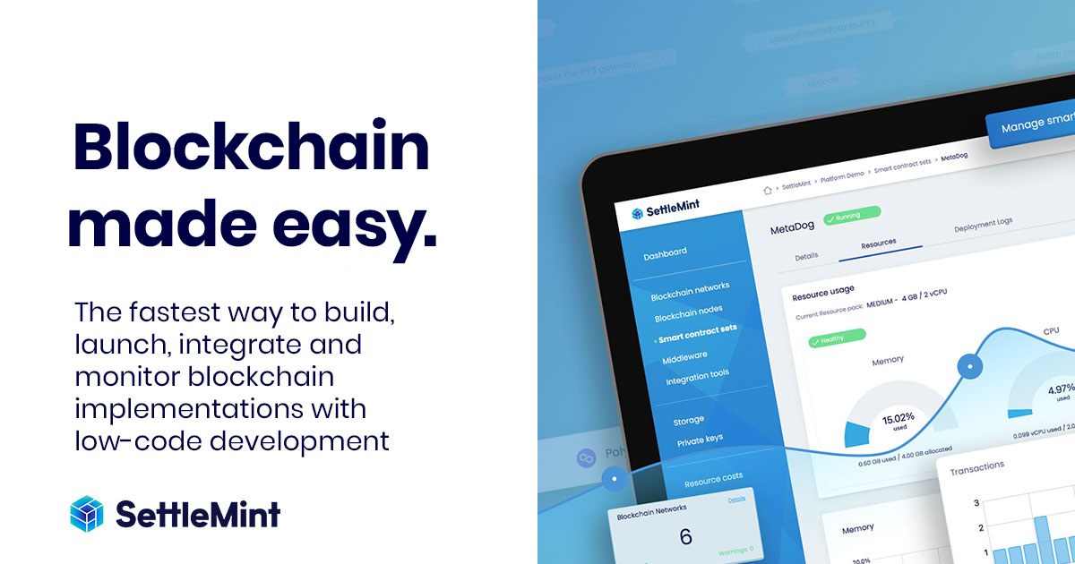 SettleMint | Blockchain Application Development Platform