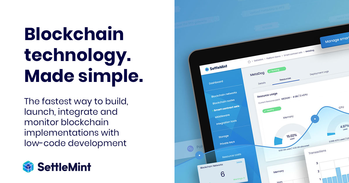 SettleMint | High-performance low-code blockchain development platform